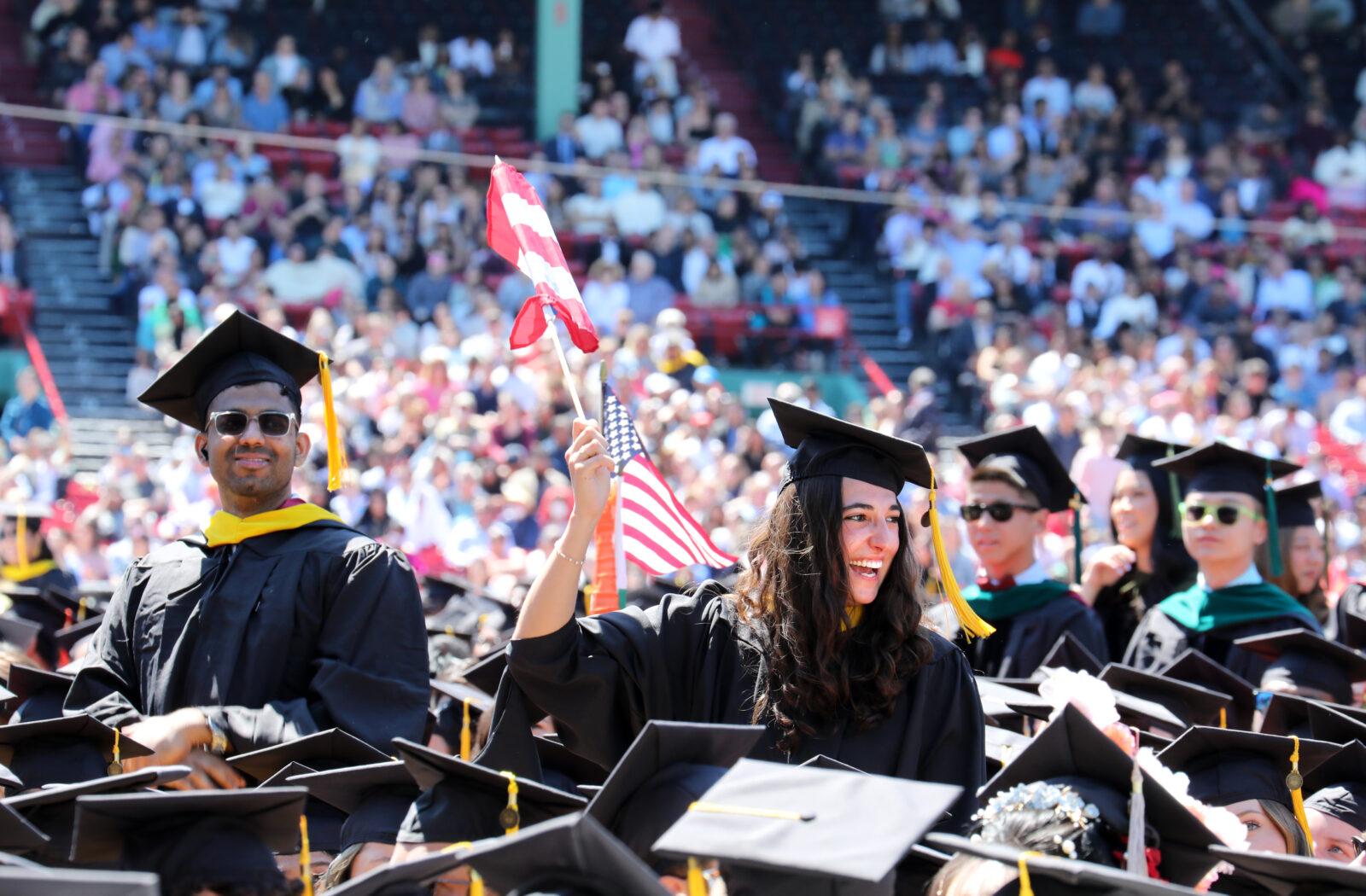 Graduate Ceremony at Fenway - Northeastern Commencement