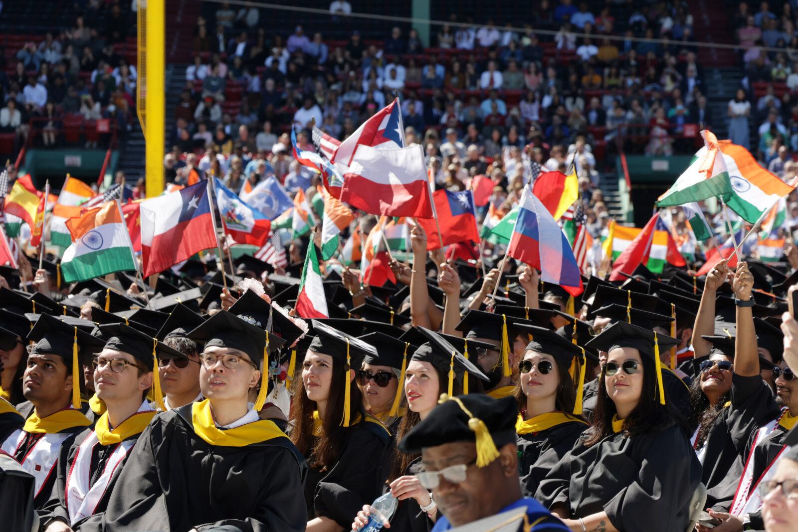 Graduate Ceremony at Fenway - Northeastern Commencement